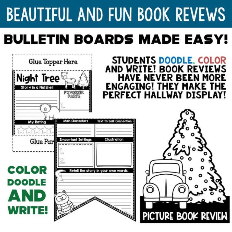 Night Tree Book Companion with Book Review Pennant - Tied 2 Teaching
