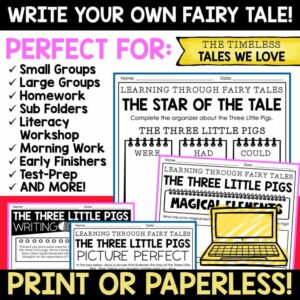 Fairy Tales Genre Reading Passages Writing Activities Graphic ...