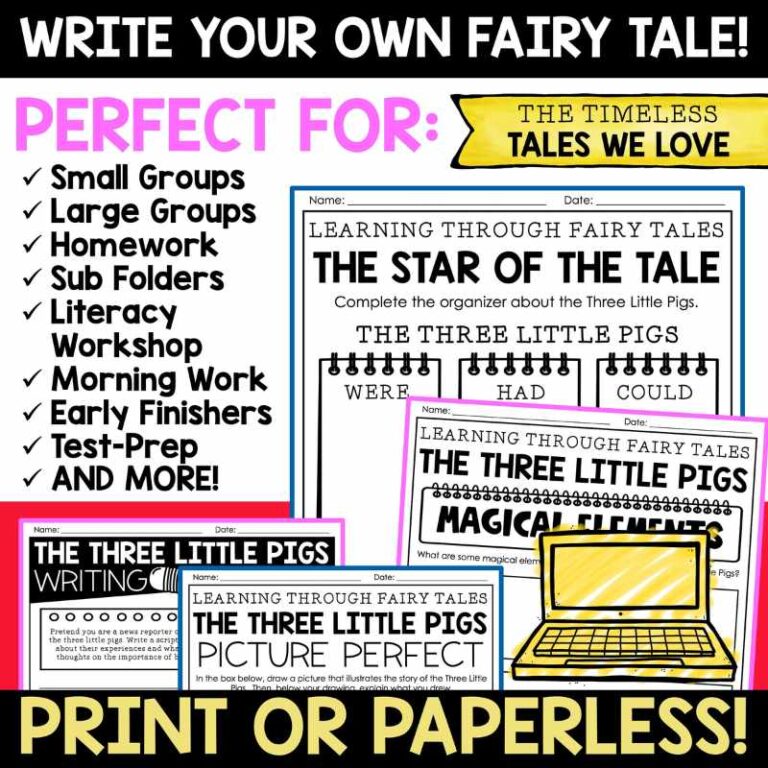 Fairy Tales Genre Reading Passages Writing Activities Graphic ...