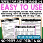 Tall Tales Unit with Tall Tales Writing Reading Passages Graphic ...