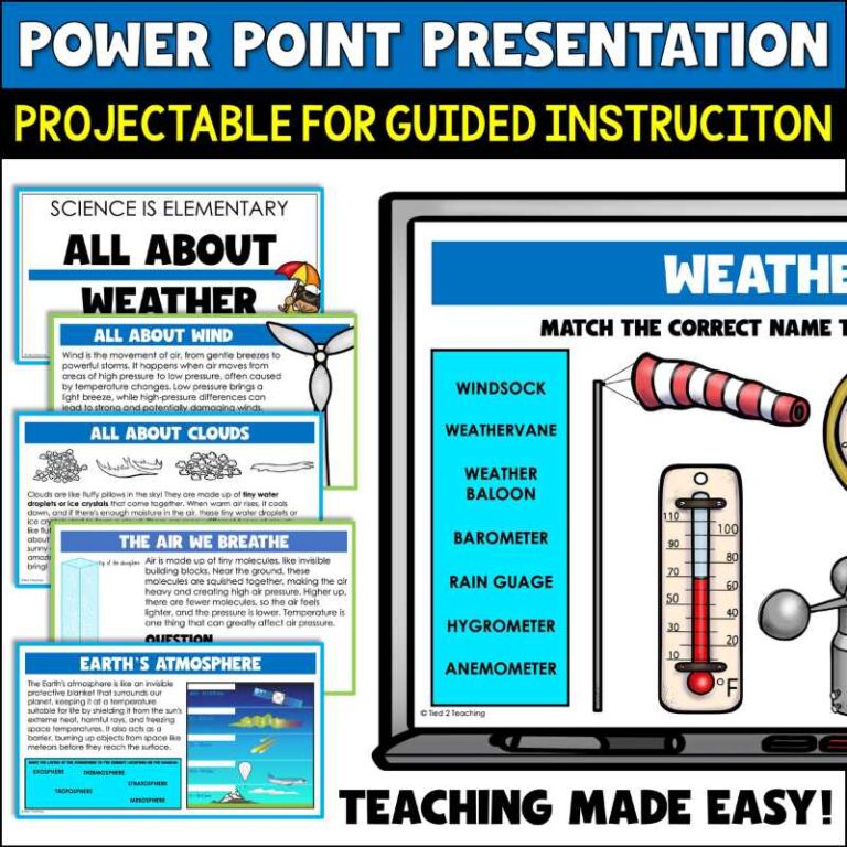 Types of Weather and Climate Activities Weather Tools Instruments ...