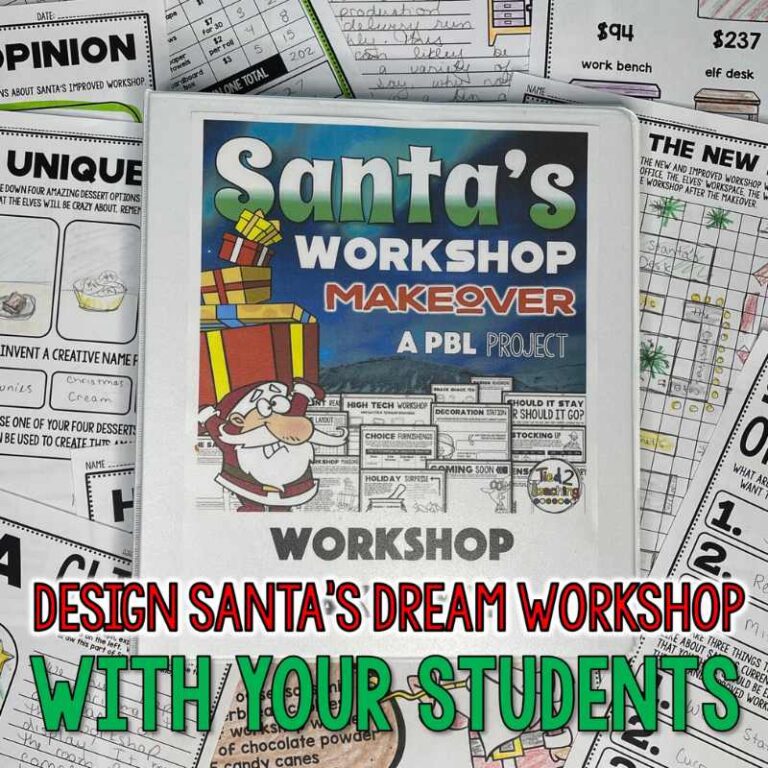 Santa's Workshop Makeover Christmas Project Based Learning PBL Activity ...