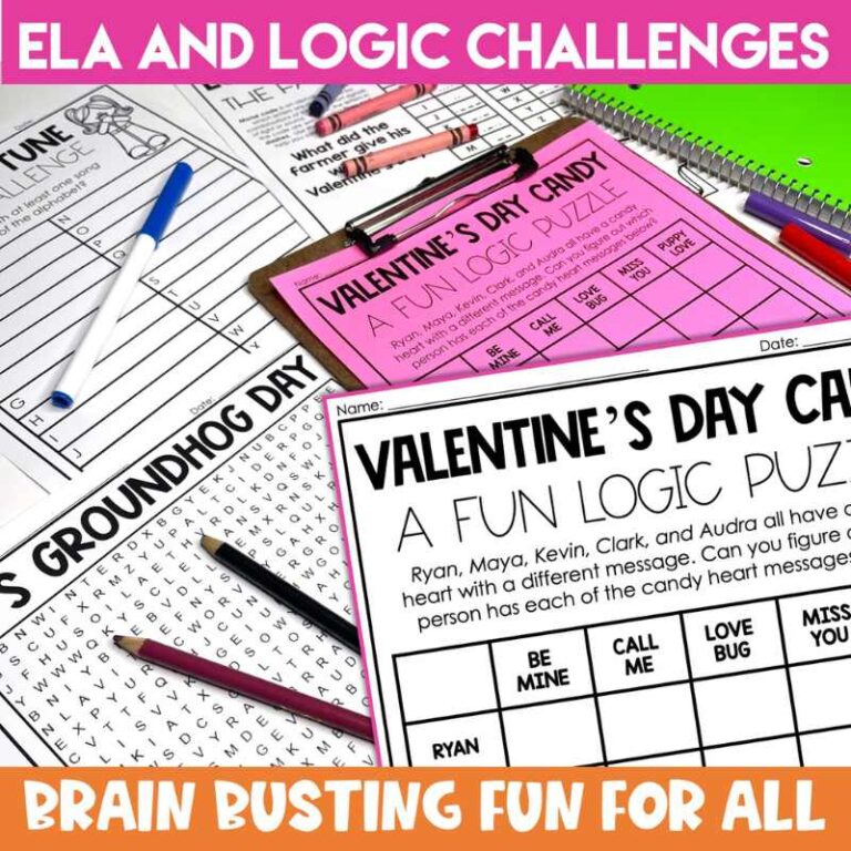 Full Year Early Finishers Activities Bundle with 180 Fun Challenges