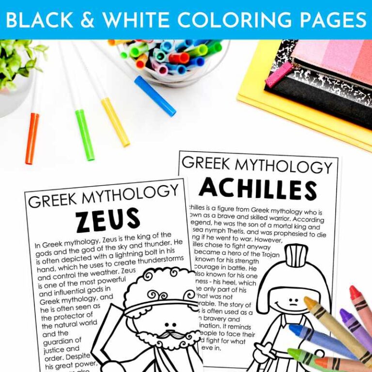 Greek Mythology Unit Bundle with Reading Comprehension Passages and ...