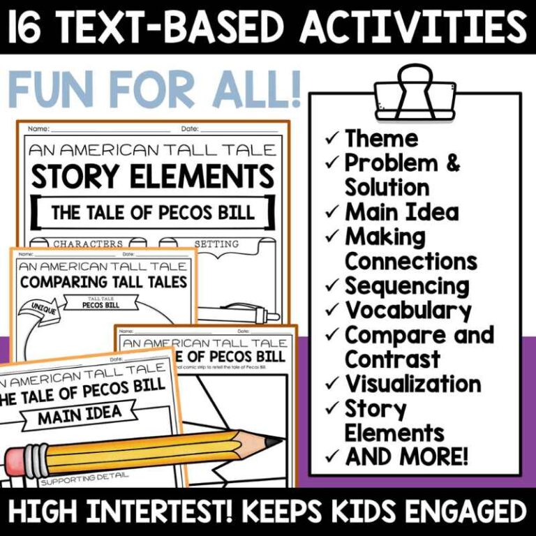 Tall Tales Unit with Tall Tales Writing Reading Passages Graphic ...