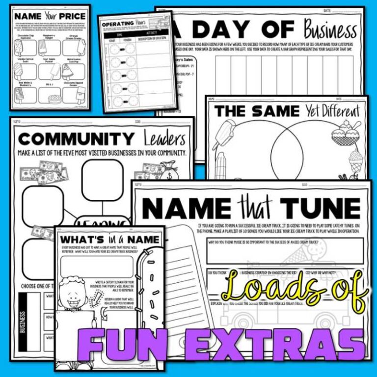 Run an Ice Cream Truck Project Based Learning PBL Design Activity Math ...