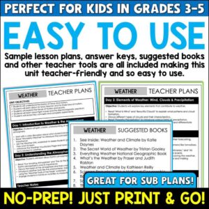 Types of Weather and Climate Activities Weather Tools Instruments ...