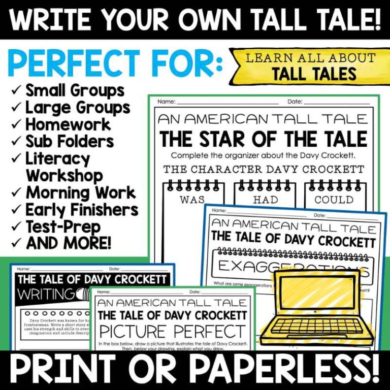 Tall Tales Unit with Tall Tales Writing Reading Passages Graphic ...