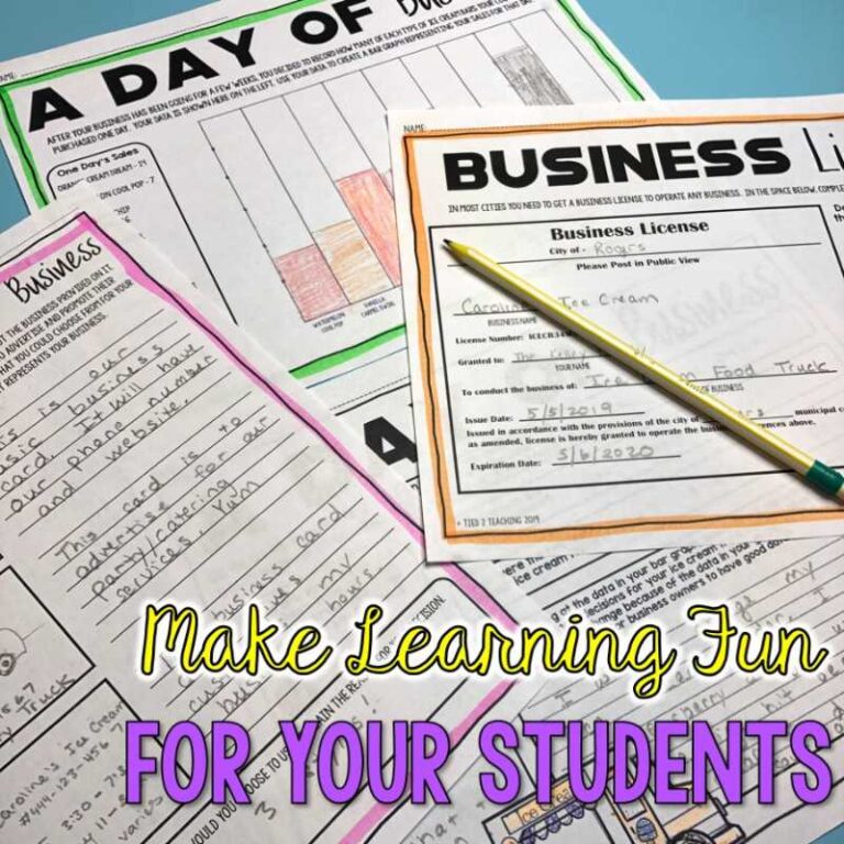 Run an Ice Cream Truck Project Based Learning PBL Design Activity Math ...