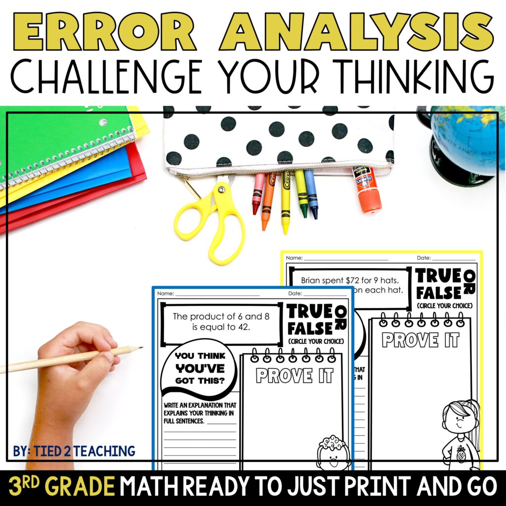 3rd Grade Math Error Analysis Problem of the Day | 3rd Grade Daily Math ...