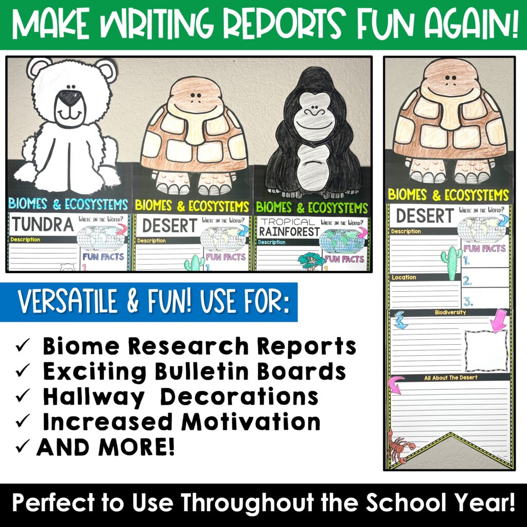 Biomes and Ecosystems Posters Research Project Report Writing Templates ...