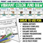 Animal Report Research Project Template Informational Writing Bulletin ...