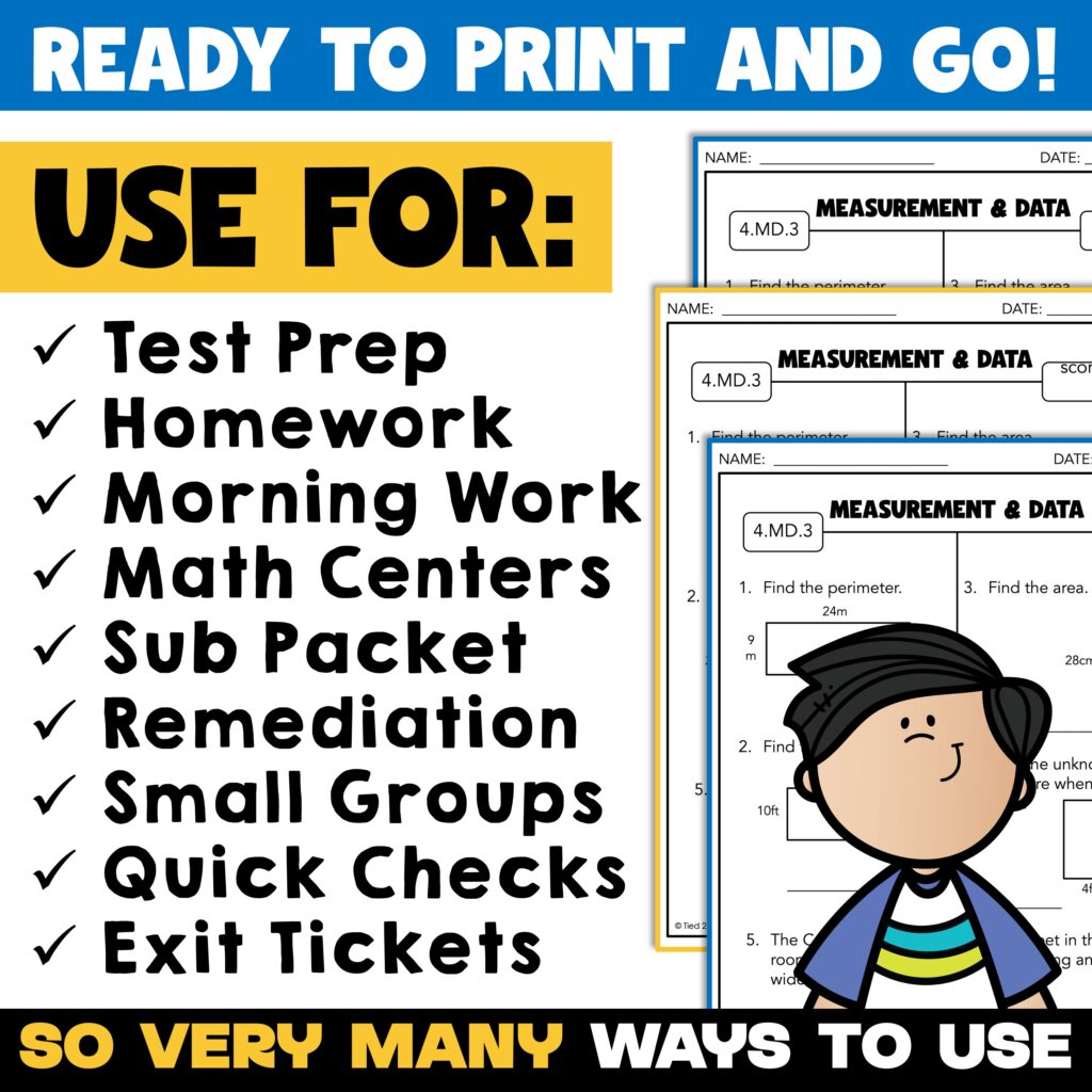 4th Grade Math Test Prep Homework Daily Math Warm Ups 4th Grade Morning ...