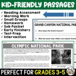 National Parks Information Reading Passages National Park Research ...