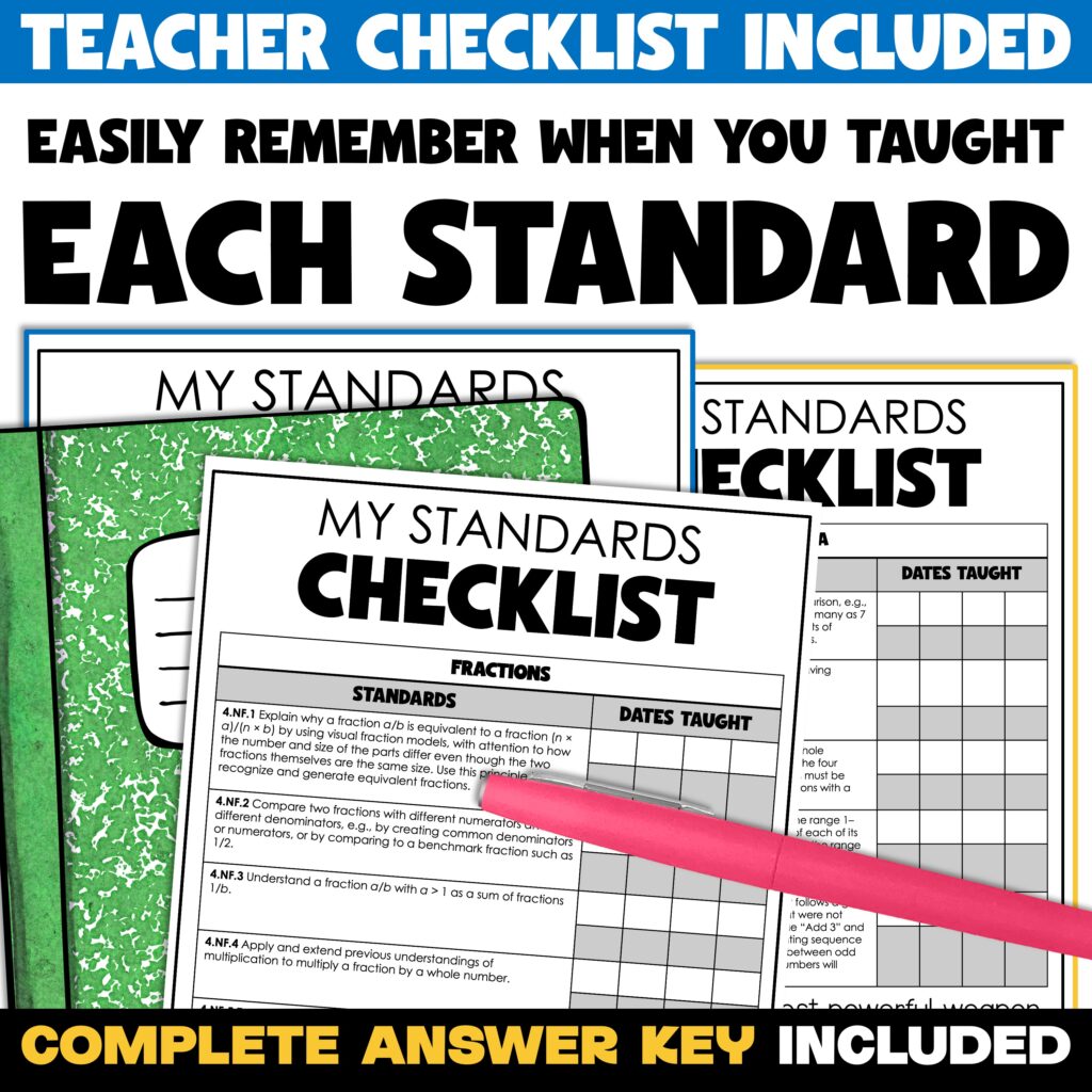 4th Grade Math Test Prep Homework Daily Math Warm Ups 4th Grade Morning ...