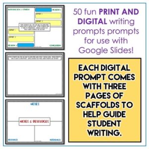 Opinion Writing Prompts with Opinion Writing Organizer Templates - Tied ...