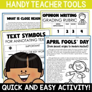 History of April Fools' Day Reading Comprehension Passage and Questions ...