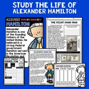 Founding Fathers Mini Biography Unit Bundle - Tied 2 Teaching