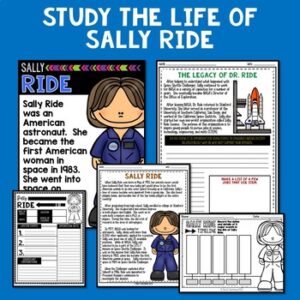 Sally Ride Biography Unit Pack Women's History Month Lesson and ...